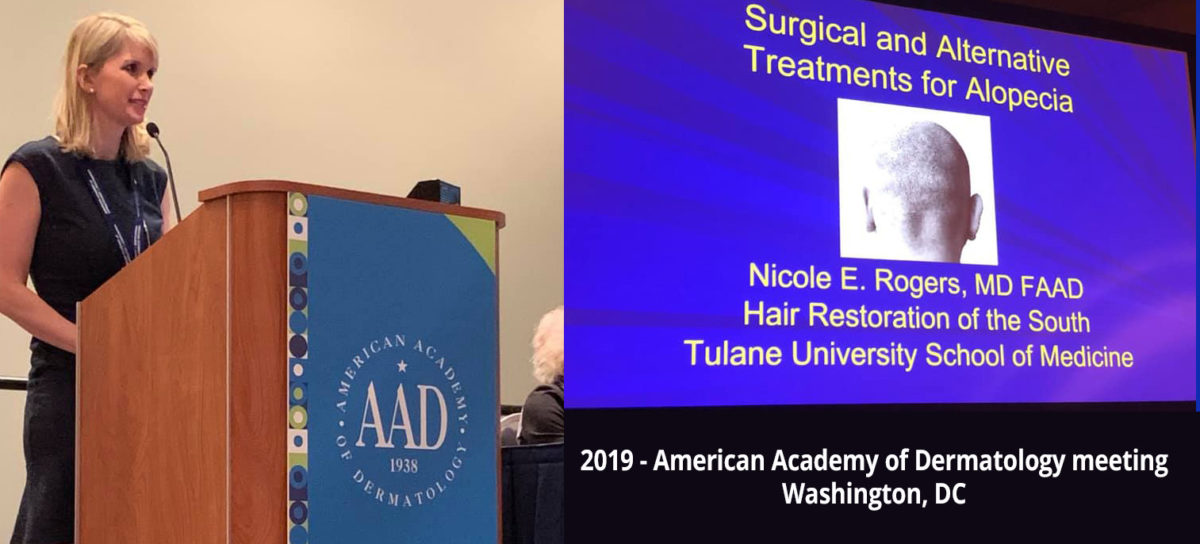 Dr. Rogers lectures at the 2019 American Academy of Dermatology ...